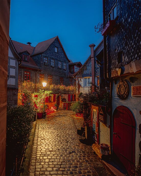 Pfarrgasse Fürth im Weihnachtslook - Faszination Fürth